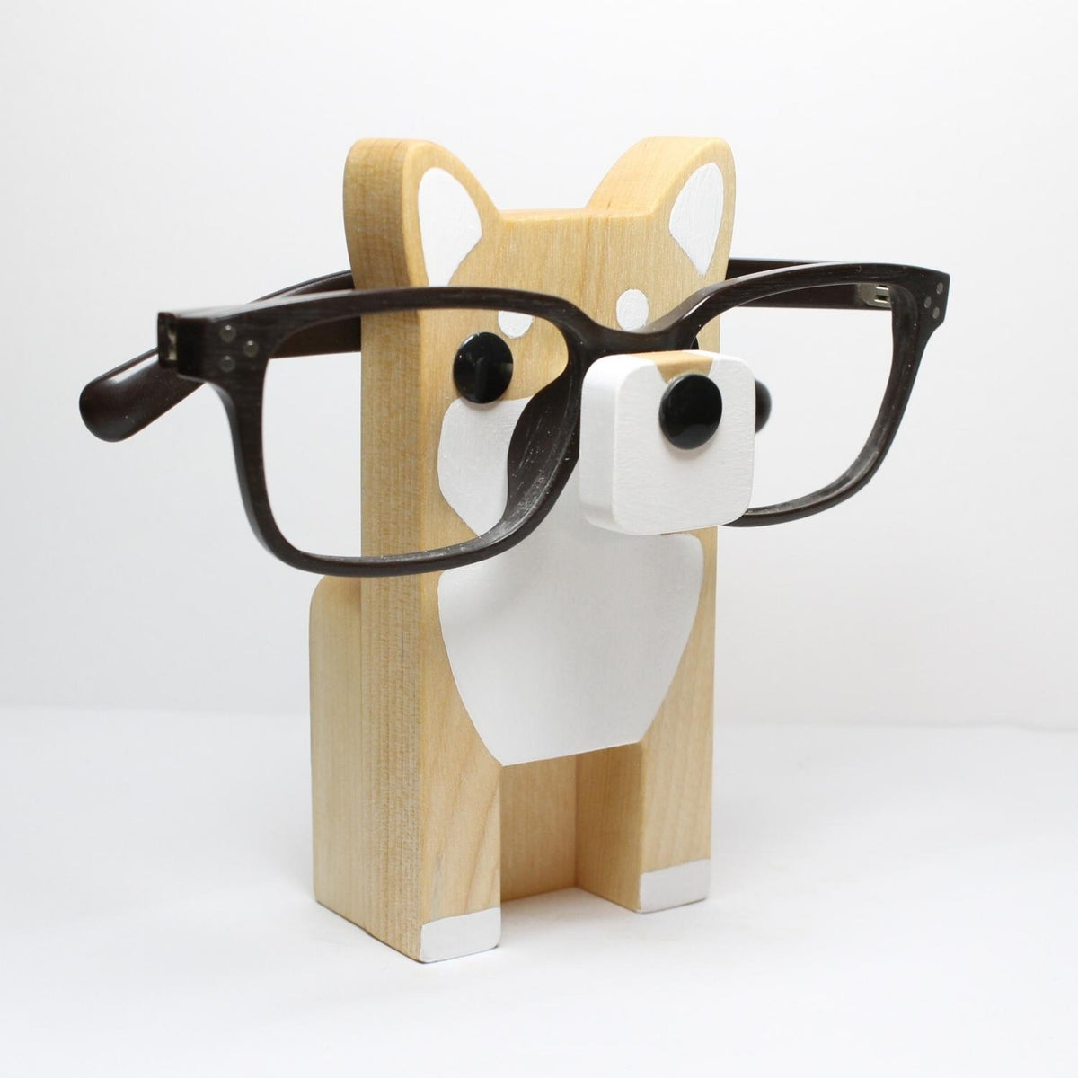 Shiba Inu Dog Eyeglass Stand – Rogue Bunny Woodworks